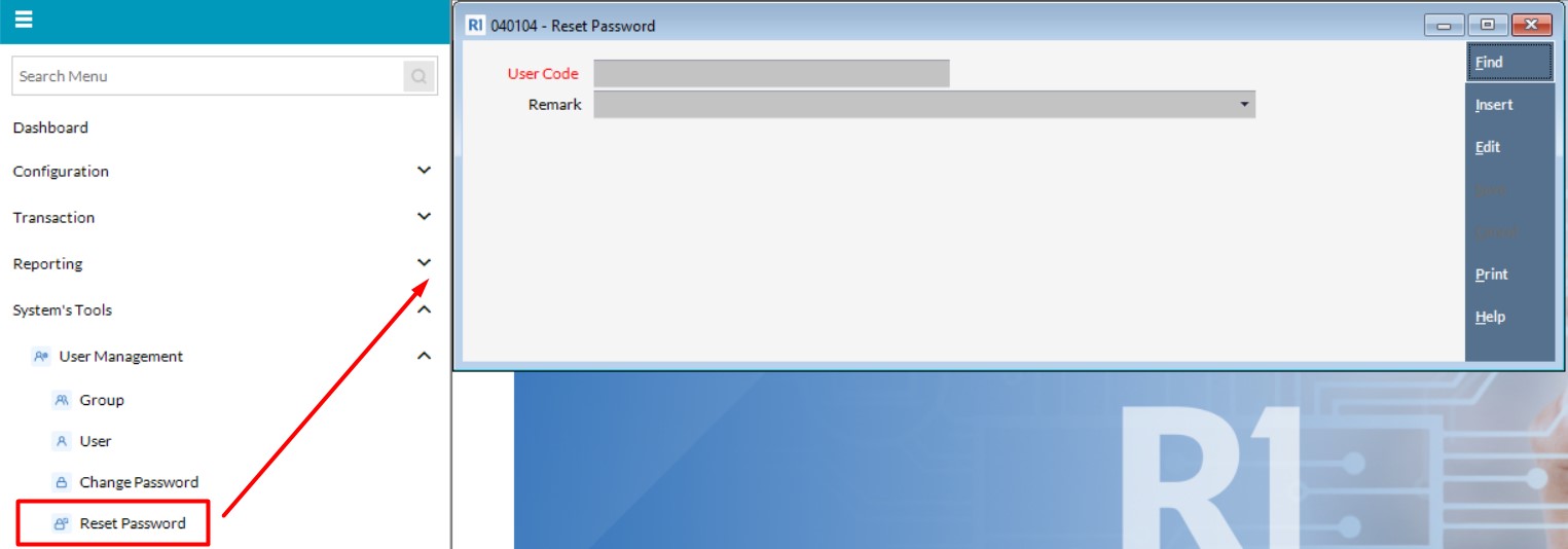 Panduan Pengguna - Reset Password - R1 ERP