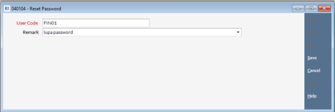 Panduan Pengguna - Reset Password - R1 ERP