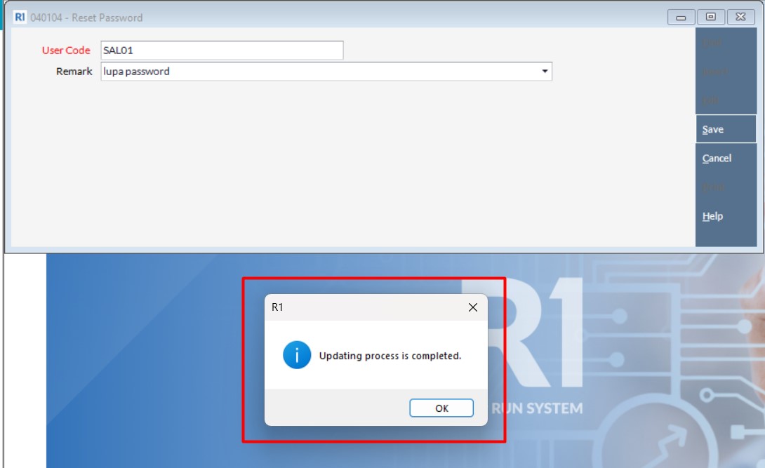 Panduan Pengguna - Reset Password - R1 ERP